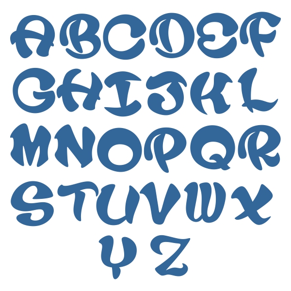 Round Chucky SVG Font Letters Alphabet Cut File - Apex