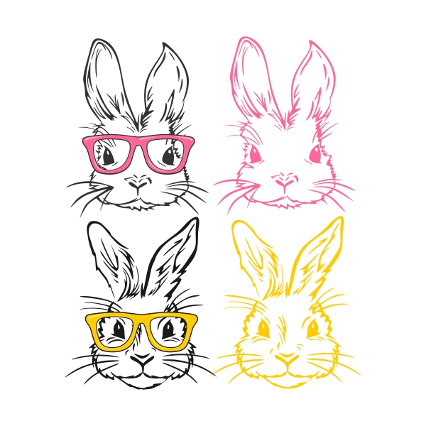 Toddler Easter Bunny Cuttable Design | Apex Embroidery Designs ...