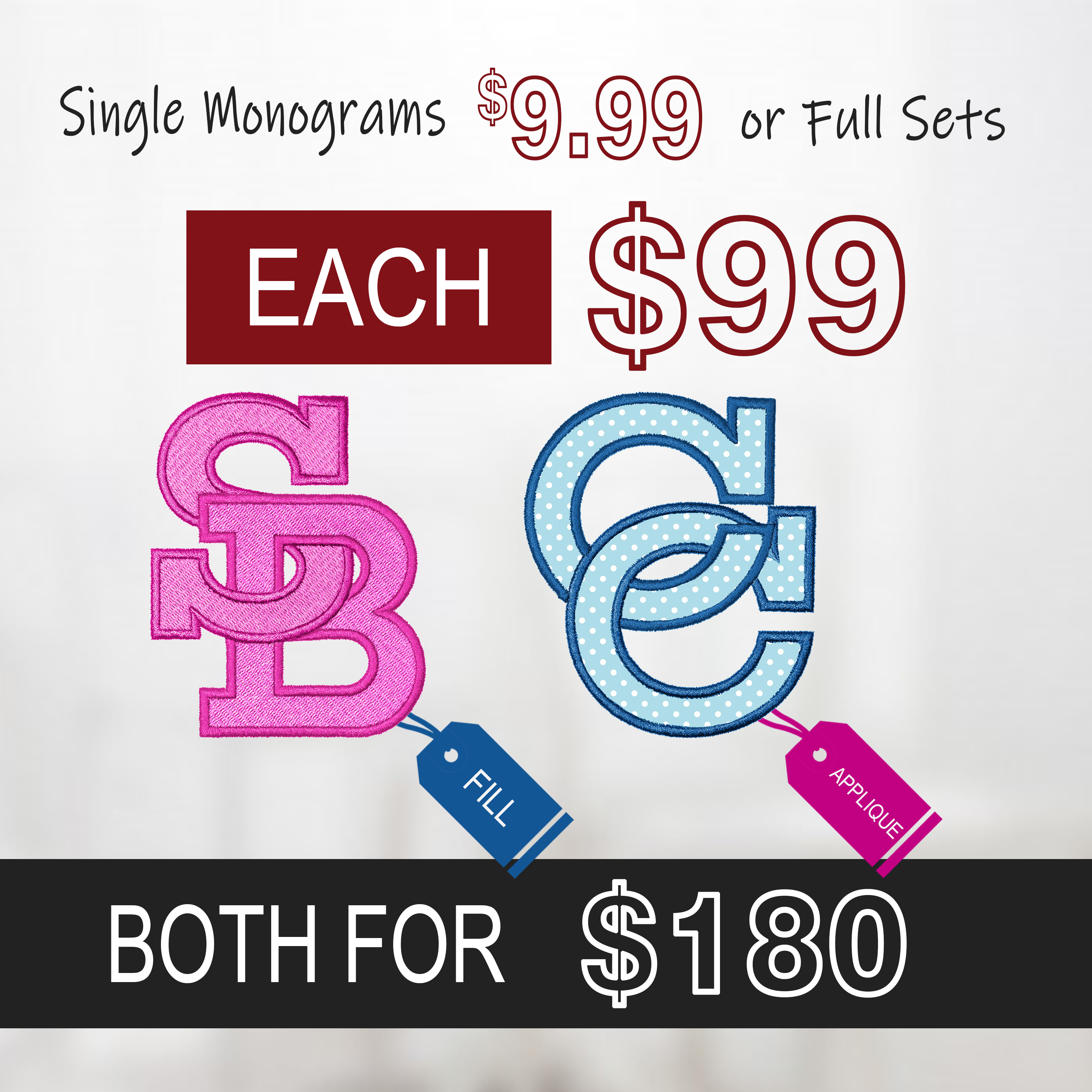 Monogram Fonts & Designs - Monogram Embroidery