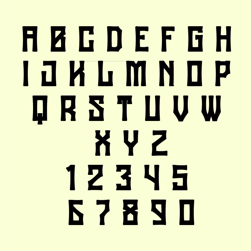 Sagano Grove TrueType and OpenType Font TTF or OFT - Apex SVG