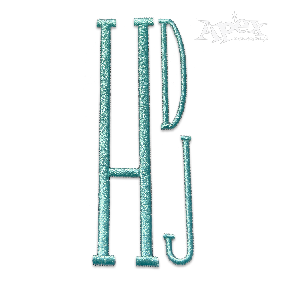 Parkland Machine Embroidery Font Set by Apex