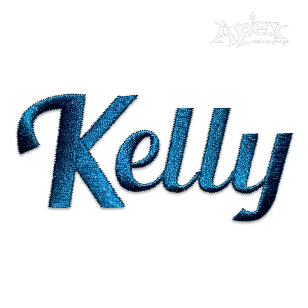 Mya Script Shadow Machine Embroidery Font Digitized by Apex