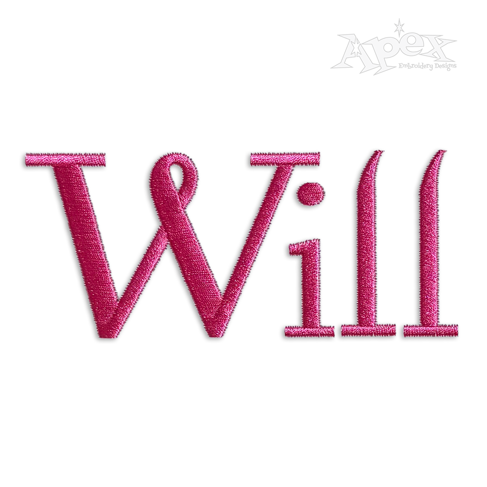 Twilight Alphabet Machine Embroidery Font by Apex