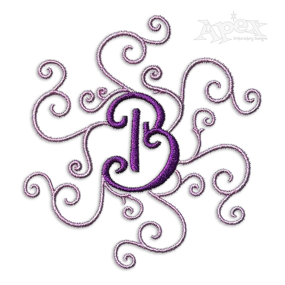 Scroll Monogram Font Images