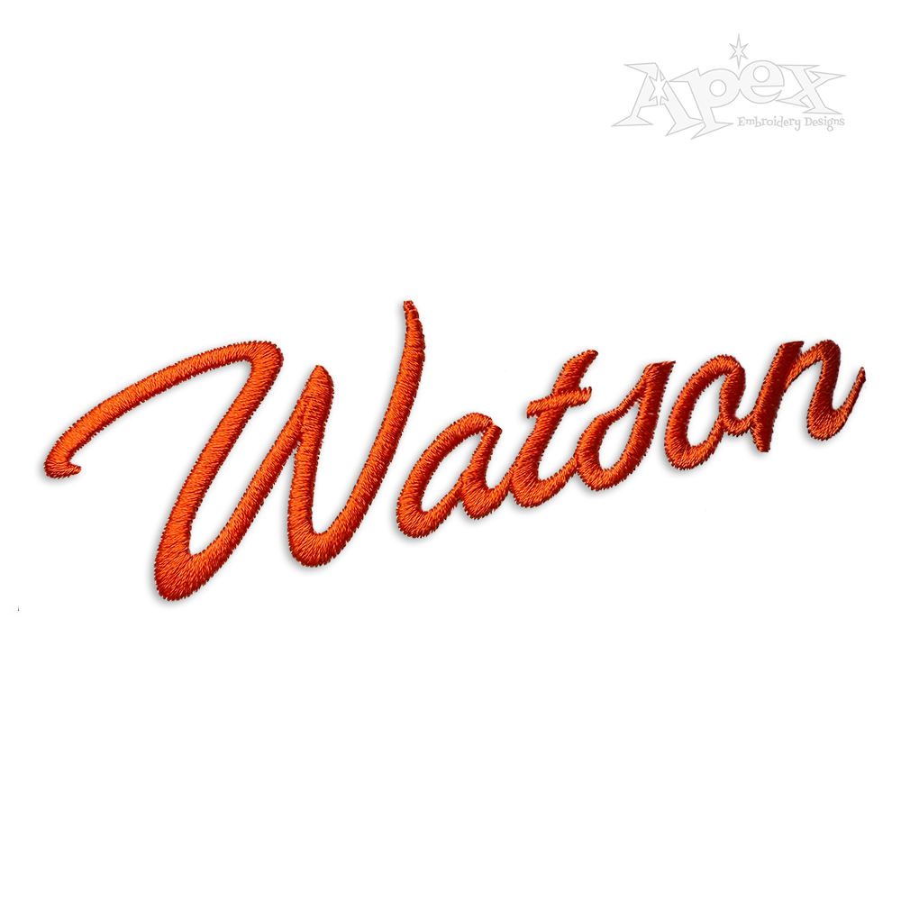 Easy Breezy Script Machine Embroidery Font by Apex