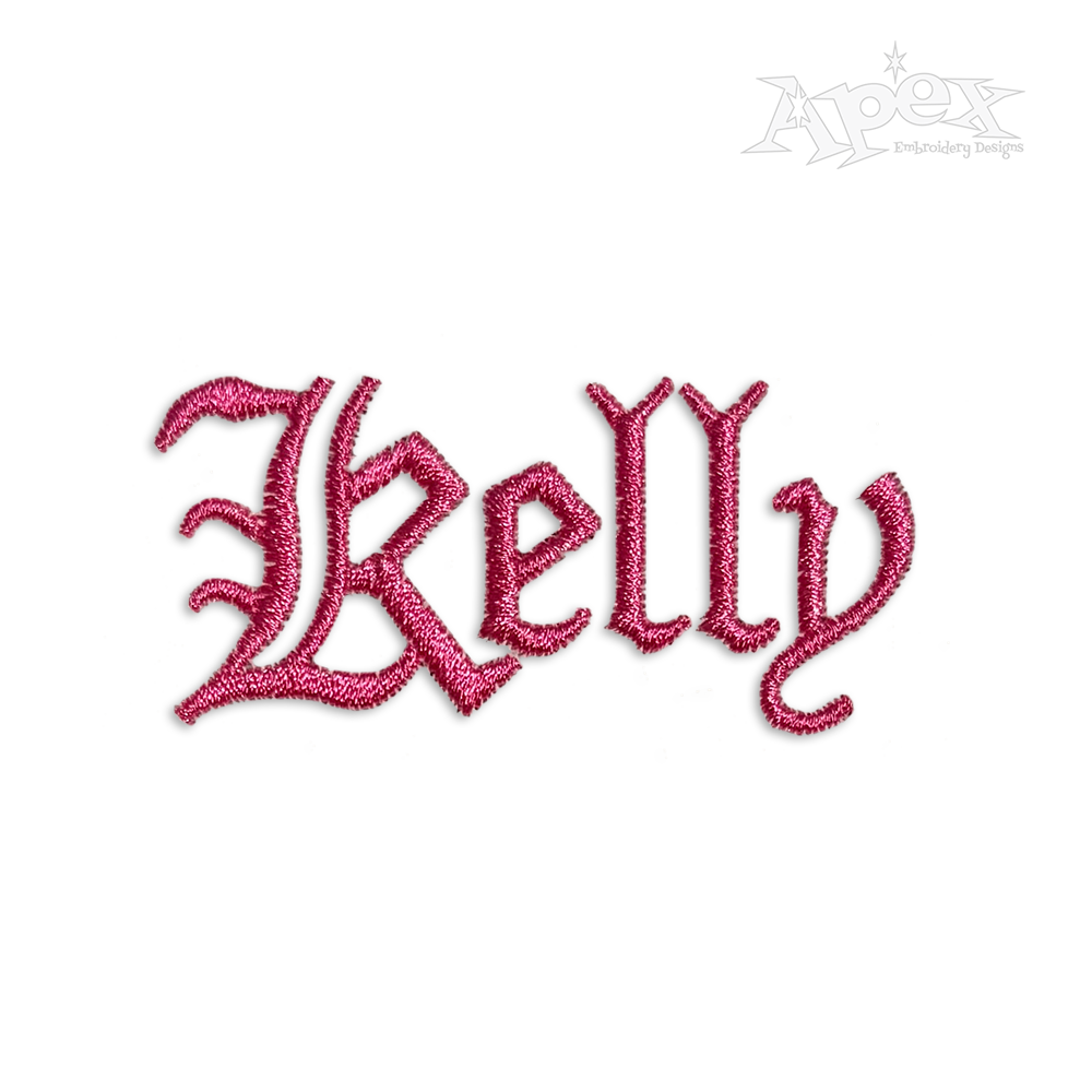 Gothic Small Machine Embroidery Fonts by Apex