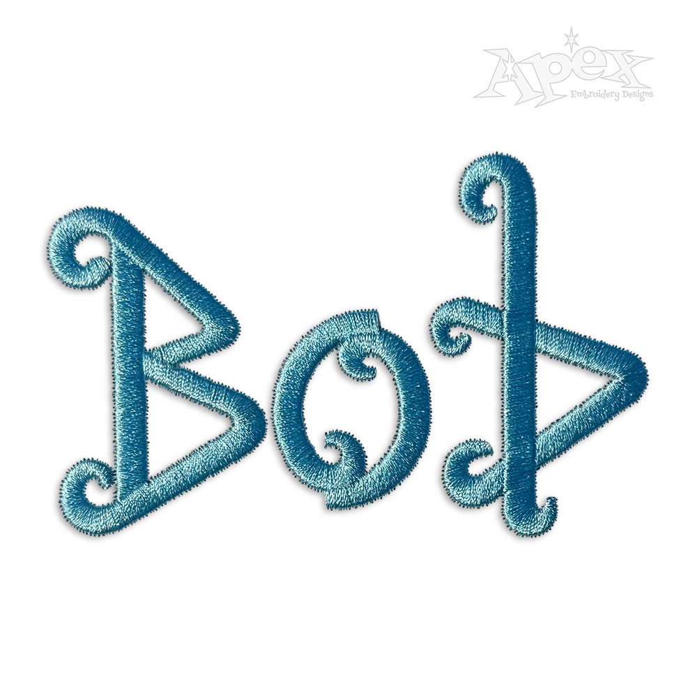 Hailey Machine Embroidery Font by Apex