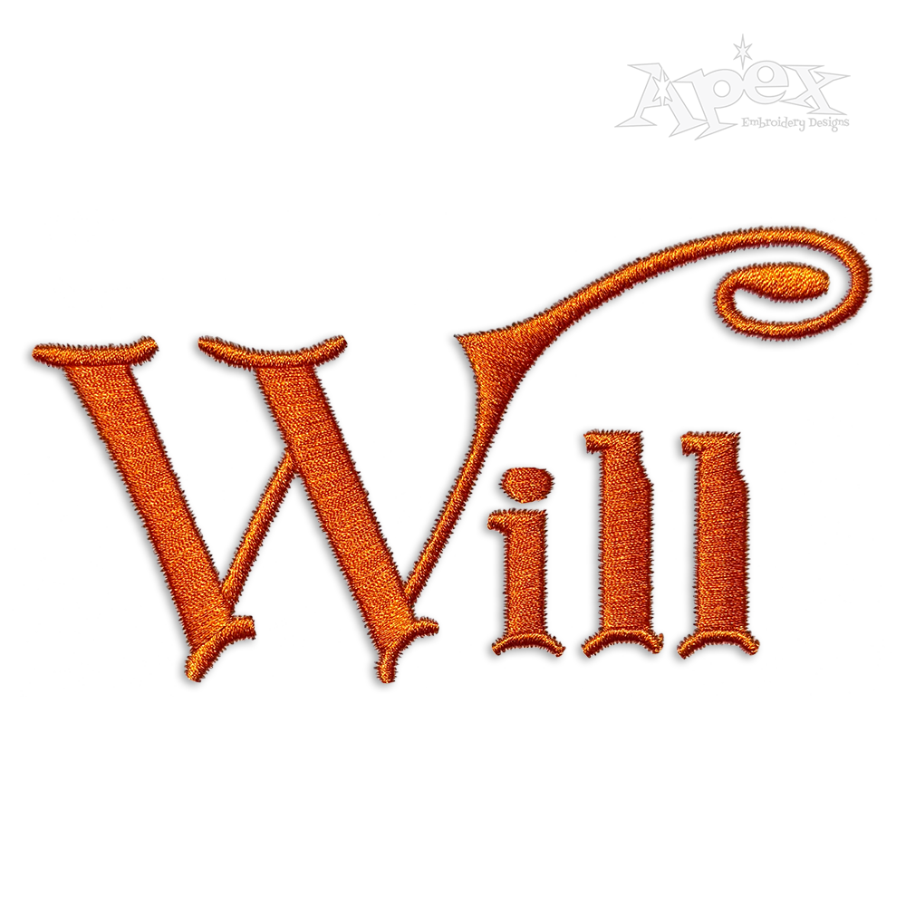 Tinker Bell Machine Embroidery Font by Apex