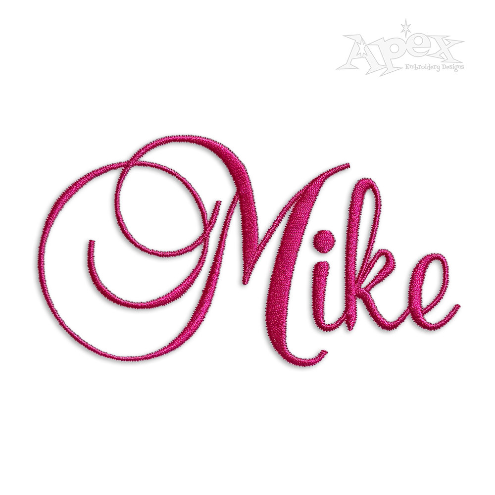 Heirloom Fancy Machine Embroidery Font - Apex