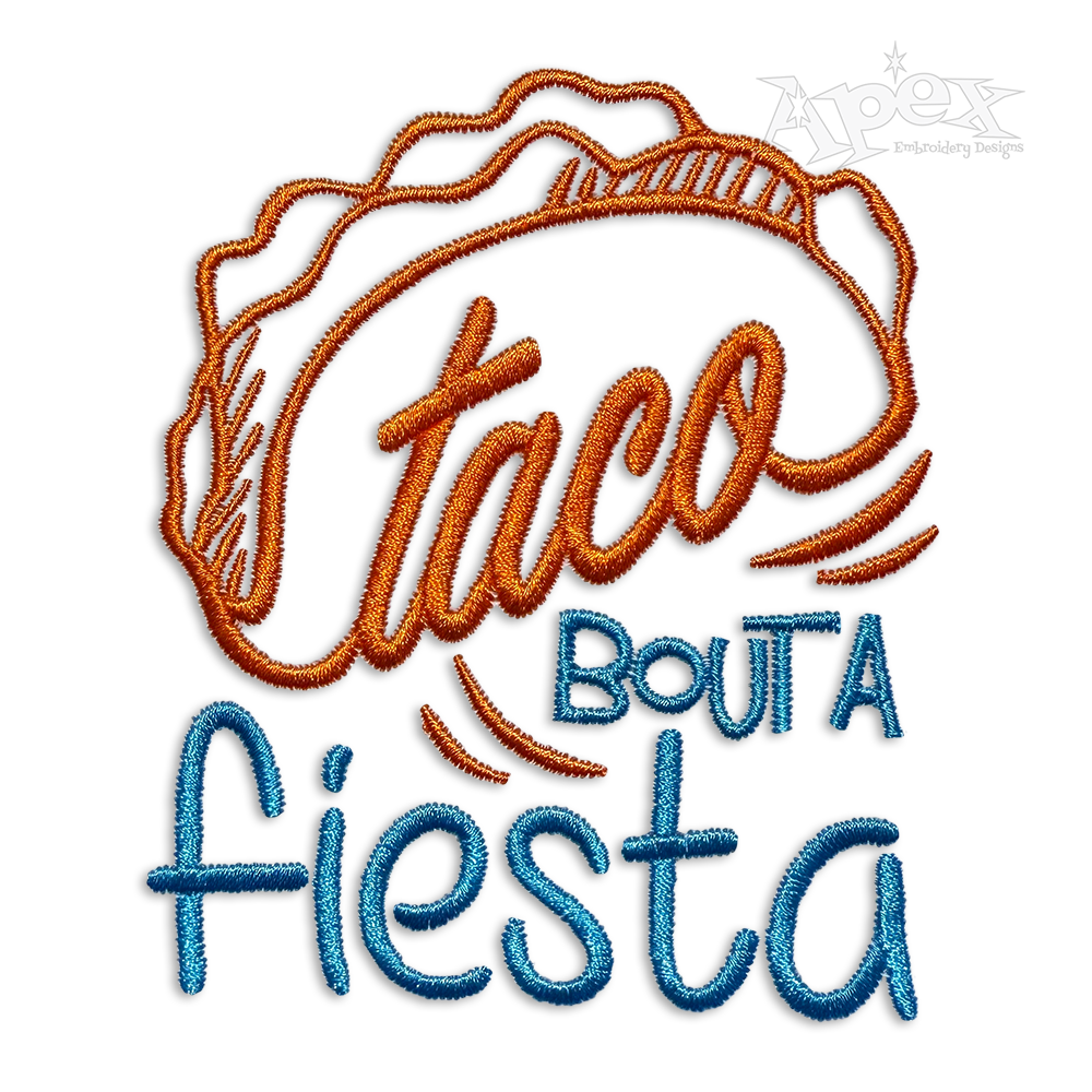 Taco Pack Machine Embroidery Designs Digitized by Apex