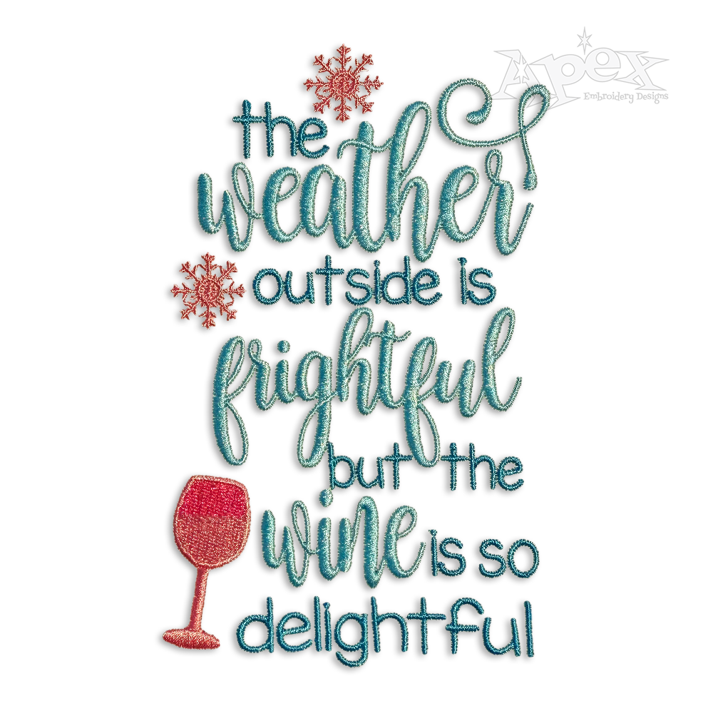 Be There in a Prosecco Machine Embroidery Design