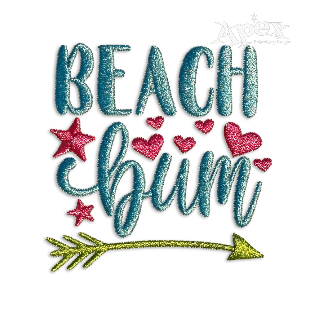 Beach Word Art Pack Ocean Sea Embroidery by Apex