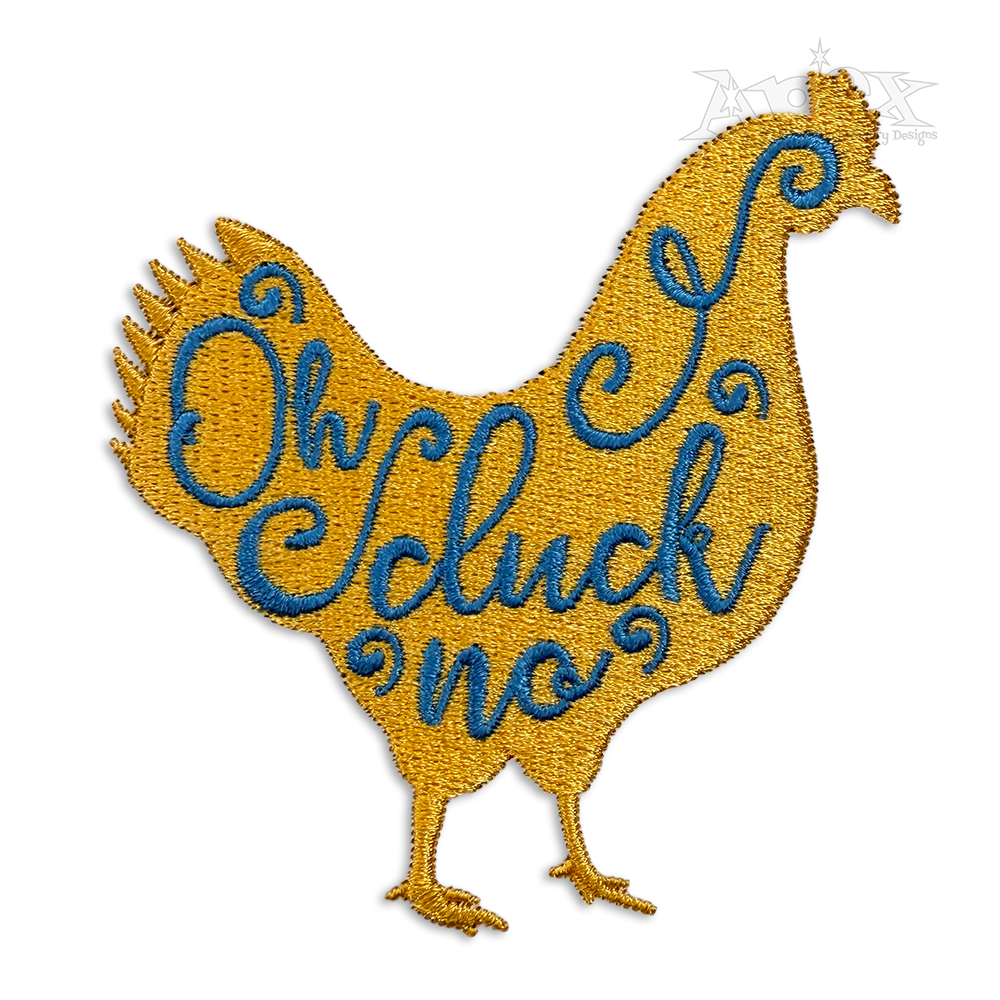 Oh Cluck No Chicken Farm Machine Embroidery Design