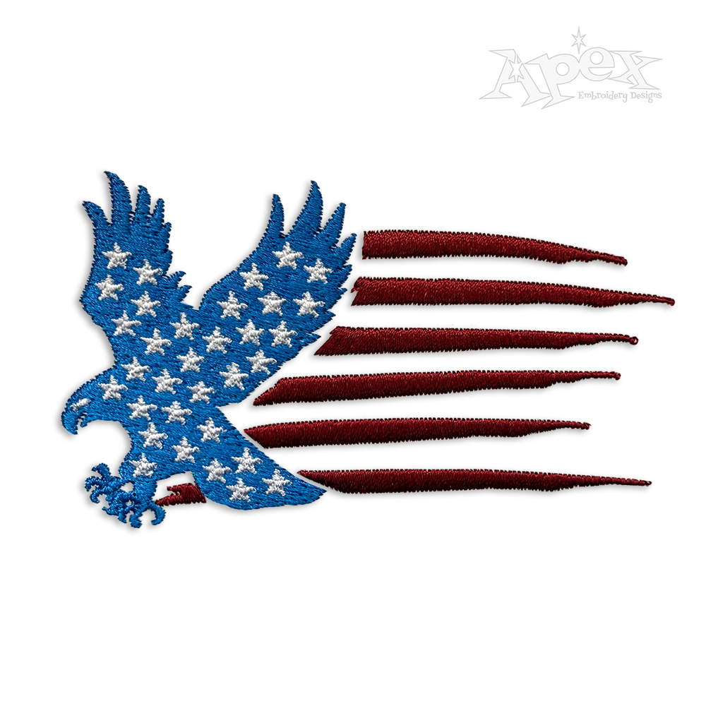 Patriotic 4th of July Eagle Pack Embroidery by Apex Designs