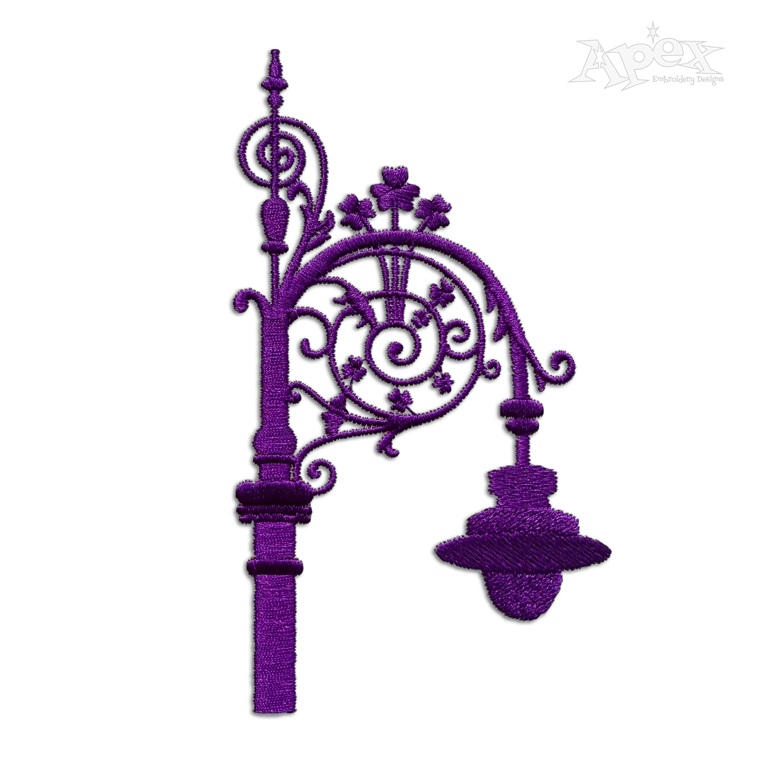 Street Lamp Machine Machine Embroidery Design by Apex
