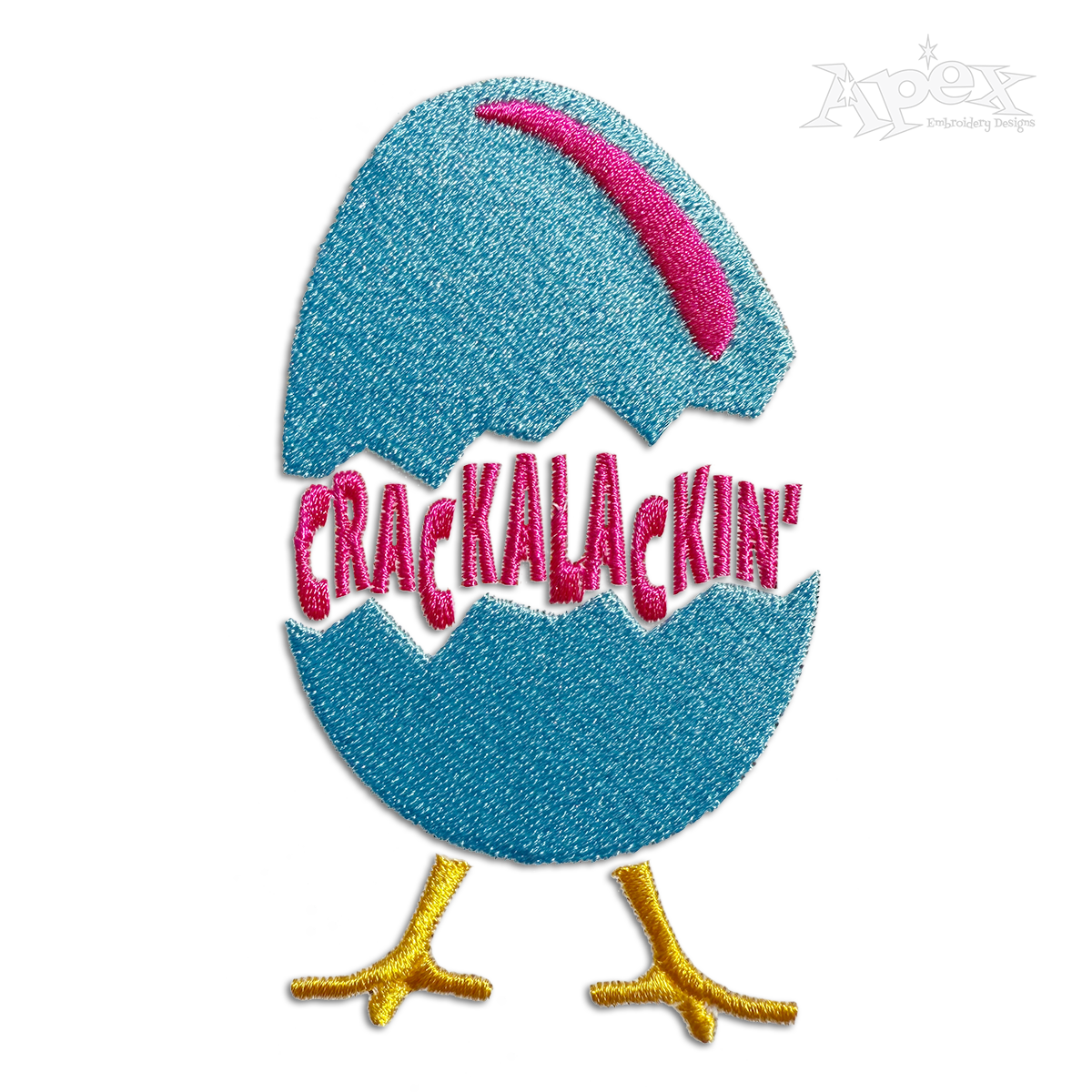 Crackalackin' Egg Machine Embroidery Designs by Apex