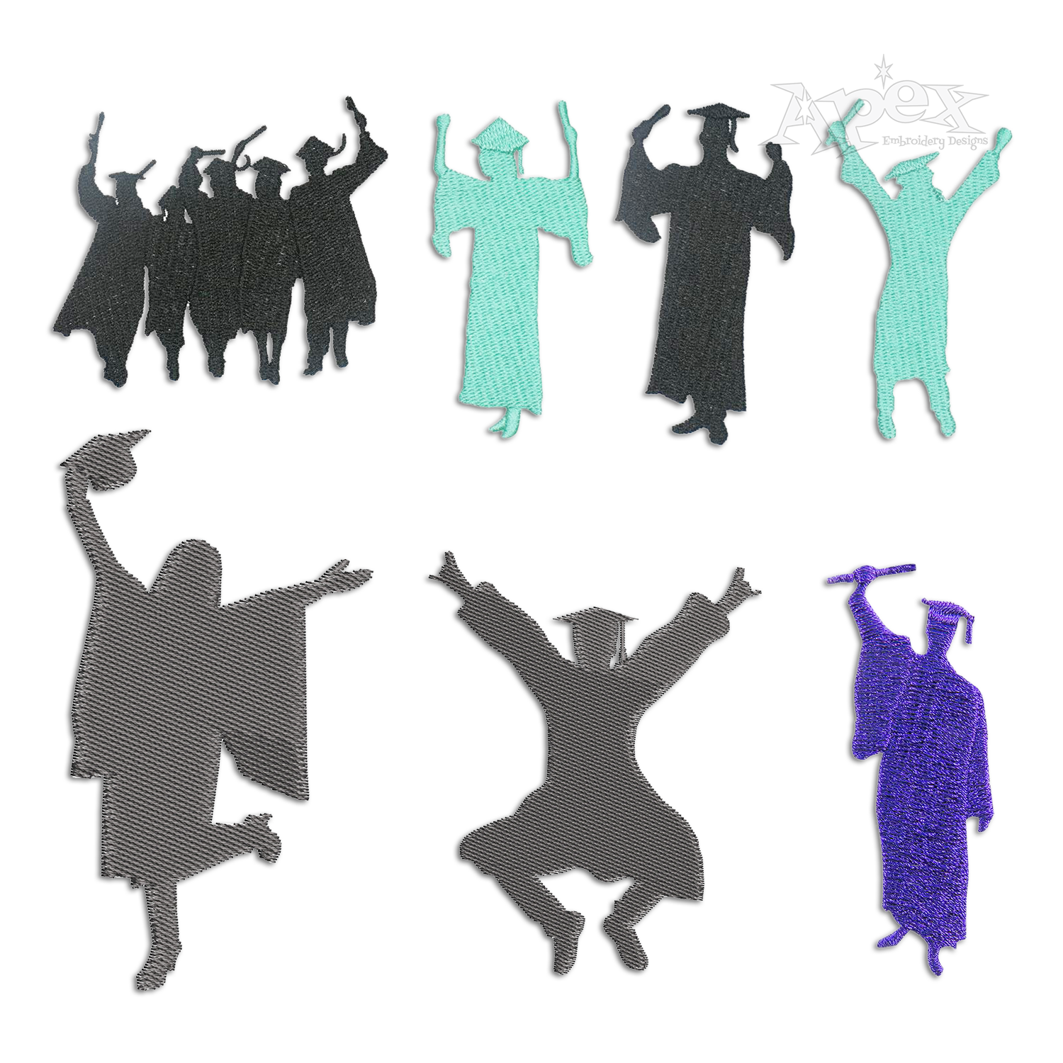 Graduation Embroidery Designs - Apex Embroidery
