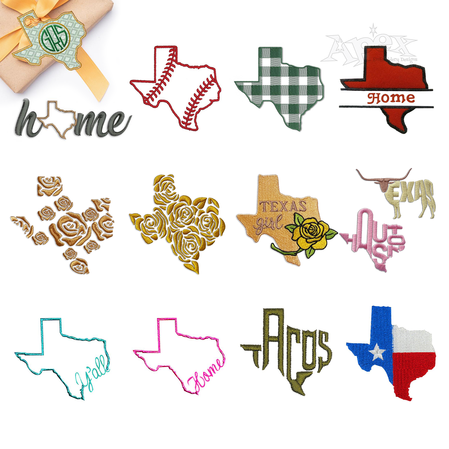 Home Texas Embroidery Designs