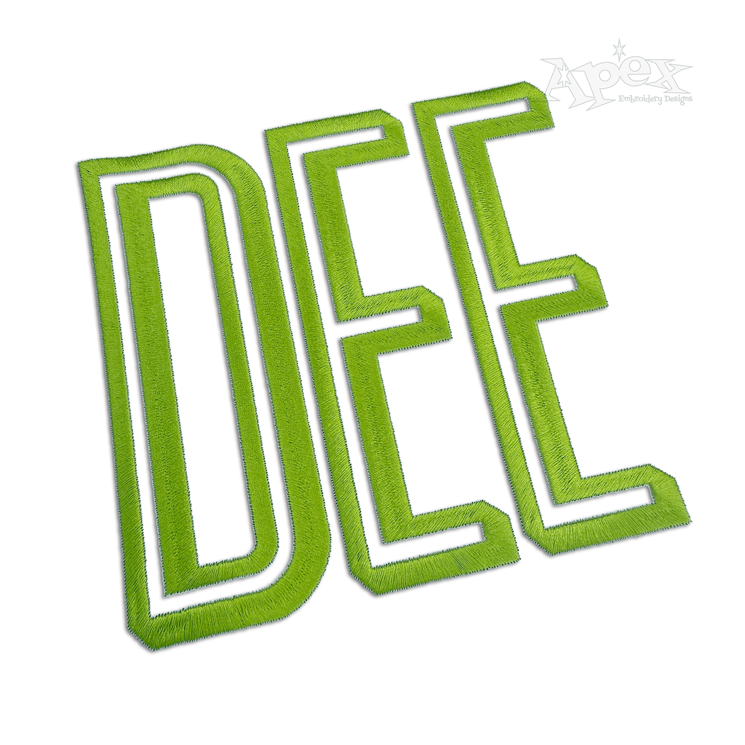 Maxwell Applique Machine Embroidery Font by Apex