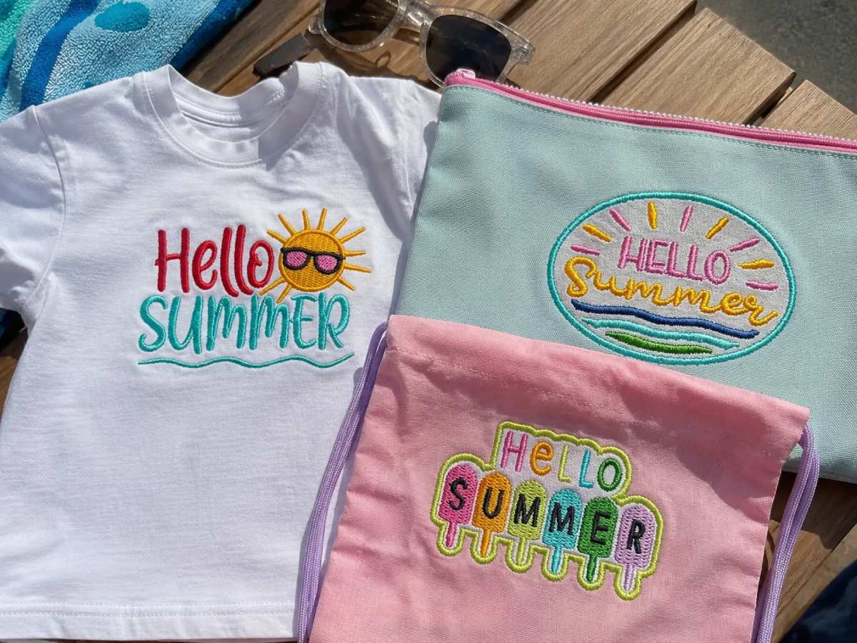 10+ Summer Embroidery Designs That Make Simple Items Pop | Apex ...