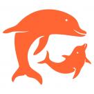 Dolphins Swirl Art Cuttable Design | Apex Embroidery Designs, Monogram ...