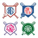 Baseball Split Cuttable Frame | Apex Embroidery Designs, Monogram Fonts ...