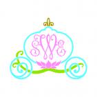 Princess Monogram Cuttable Frame | Apex Embroidery Designs, Monogram ...