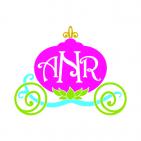 Princess Monogram Cuttable Frame | Apex Embroidery Designs, Monogram ...