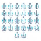 Dimples Monogram TrueType Font | Apex Embroidery Designs, Monogram ...