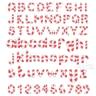 Casual Embroidery font with candy Christmas designs | Apex Embroidery ...