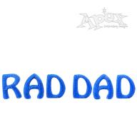 Rad Dad Embroidery Design | Apex Embroidery Designs, Monogram Fonts ...