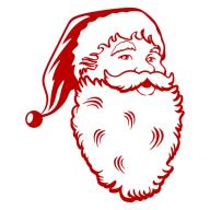 Christmas Santa Face Monogram Cuttable Frame | Apex Embroidery Designs ...