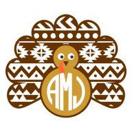 Turkey Silhouette Cuttable Design | Apex Embroidery Designs, Monogram ...