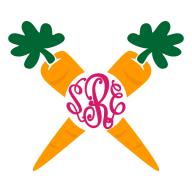 Carrot and Peas Cuttable Design | Apex Embroidery Designs, Monogram ...