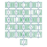 Round Modern Monogram Cuttable Font | Apex Embroidery Designs, Monogram ...