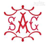 Stylish Bamboo Monogram Embroidery Font | Apex Embroidery Designs ...