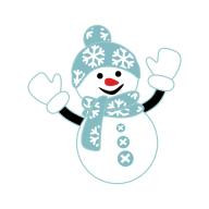 Melting Snowman Cuttable Design | Apex Embroidery Designs, Monogram ...