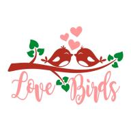 Lovely Birds Cuttable Design | Apex Embroidery Designs, Monogram Fonts ...