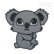 Cute Koala Embroidery Design | Apex Embroidery Designs, Monogram Fonts ...
