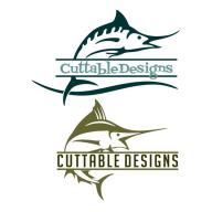 Just for the Halibut Cuttable Design | Apex Embroidery Designs ...