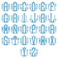 Round Circle Fishtail TrueType Font | Apex Embroidery Designs, Monogram ...