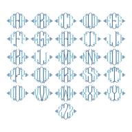 Classic Monogram TrueType Font | Apex Embroidery Designs, Monogram ...
