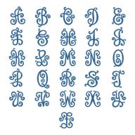 Maxwell Monogram TrueType Font | Apex Embroidery Designs, Monogram ...