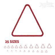 Triangle Embroidery Design | Apex Embroidery Designs, Monogram Fonts ...