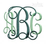Pagoda Interlock Monogram Embroidery Font | Apex Embroidery Designs ...