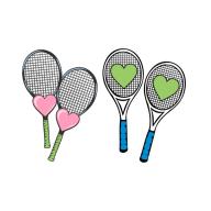 Racket Heart Cuttable Design