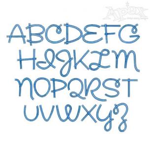 Loopy Embroidery Font | Apex Embroidery Designs, Monogram Fonts & Alphabets