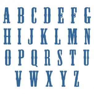 Outlaw Cuttable Font | Apex Embroidery Designs, Monogram Fonts & Alphabets