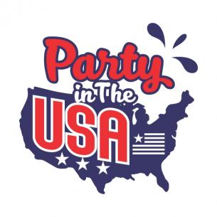 Party USA Cuttable Design | Apex Embroidery Designs, Monogram Fonts ...