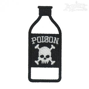 Poison Bottle Embroidery Design | Apex Embroidery Designs, Monogram ...